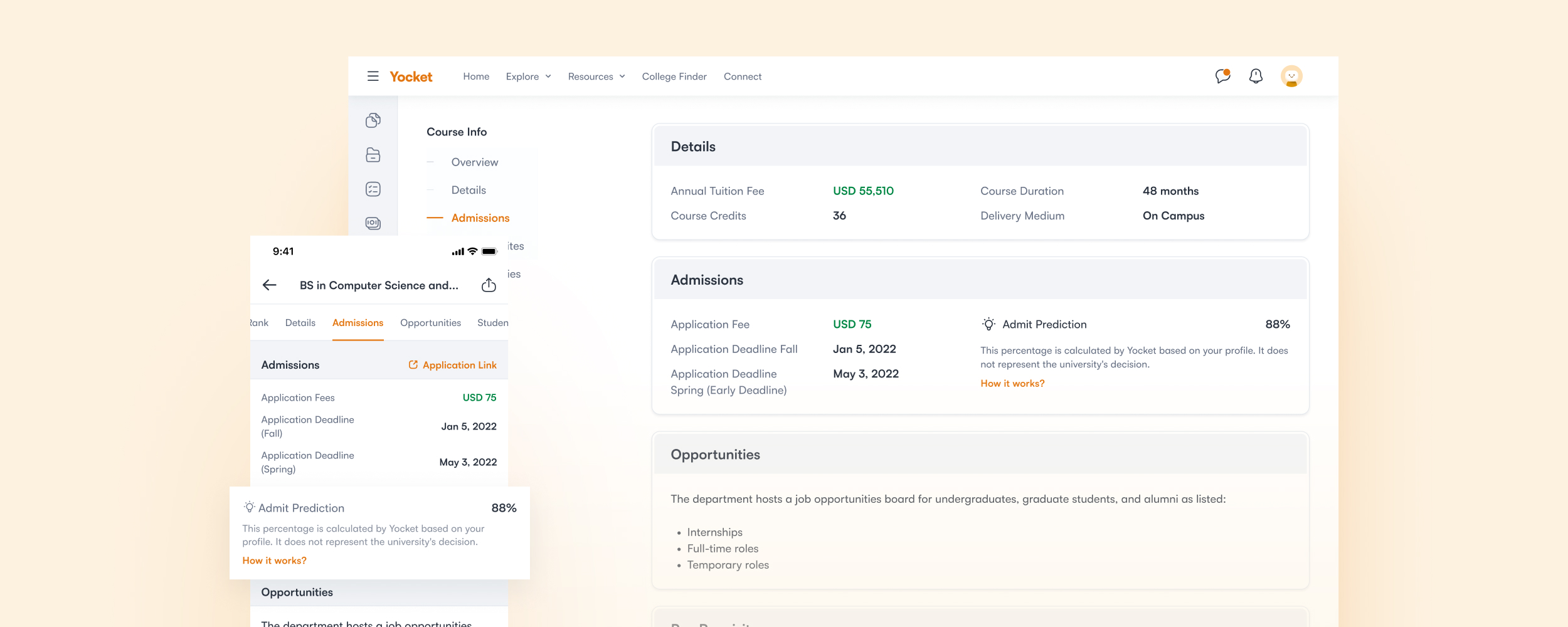 Yocket’s Admit Predictor | Know Your Chances to Get Admissions Abroad ...